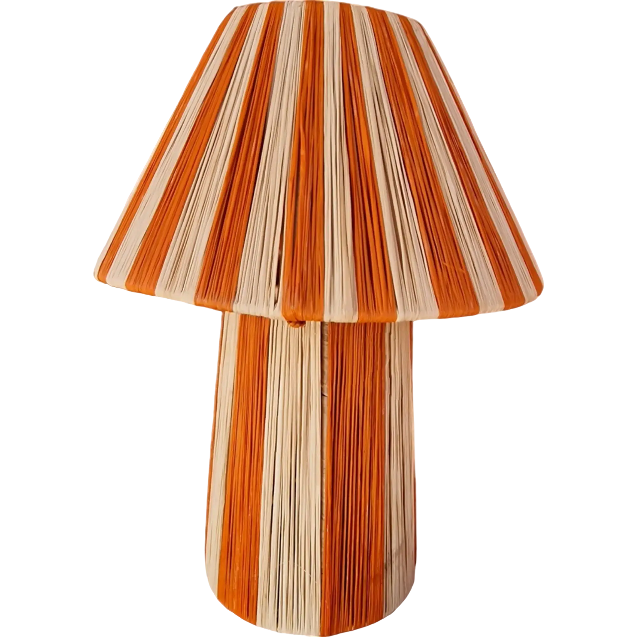 Handmade Moroccan Raffia Lamp: Elegance