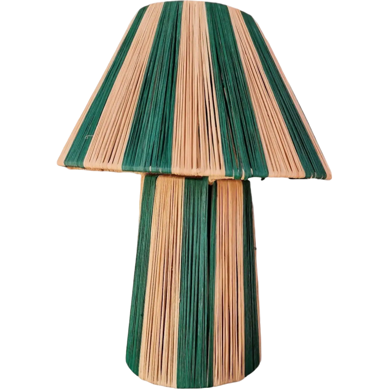 Handmade Moroccan Raffia Lamp: Elegance