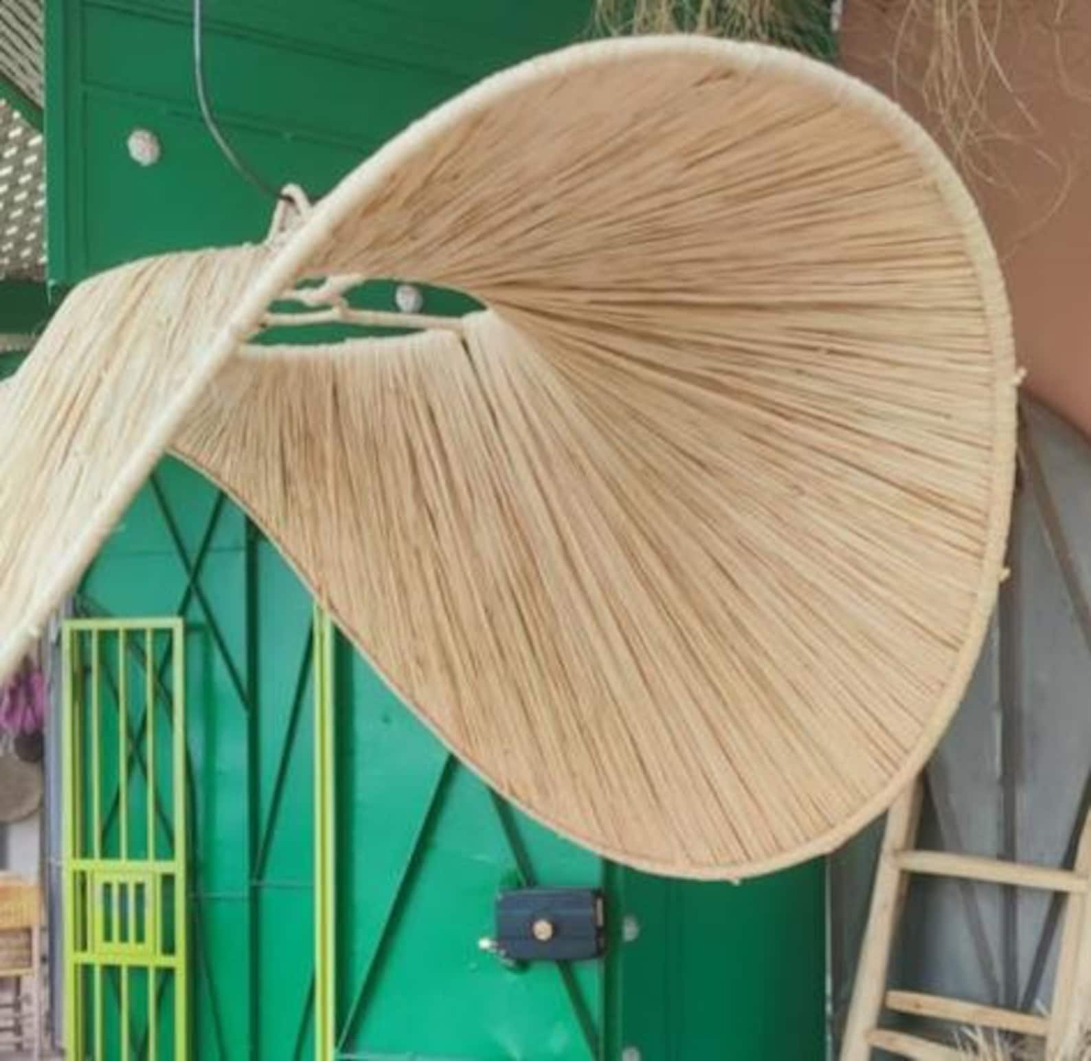 Raffia pendant light natural , Natural Wicker Chandelier,